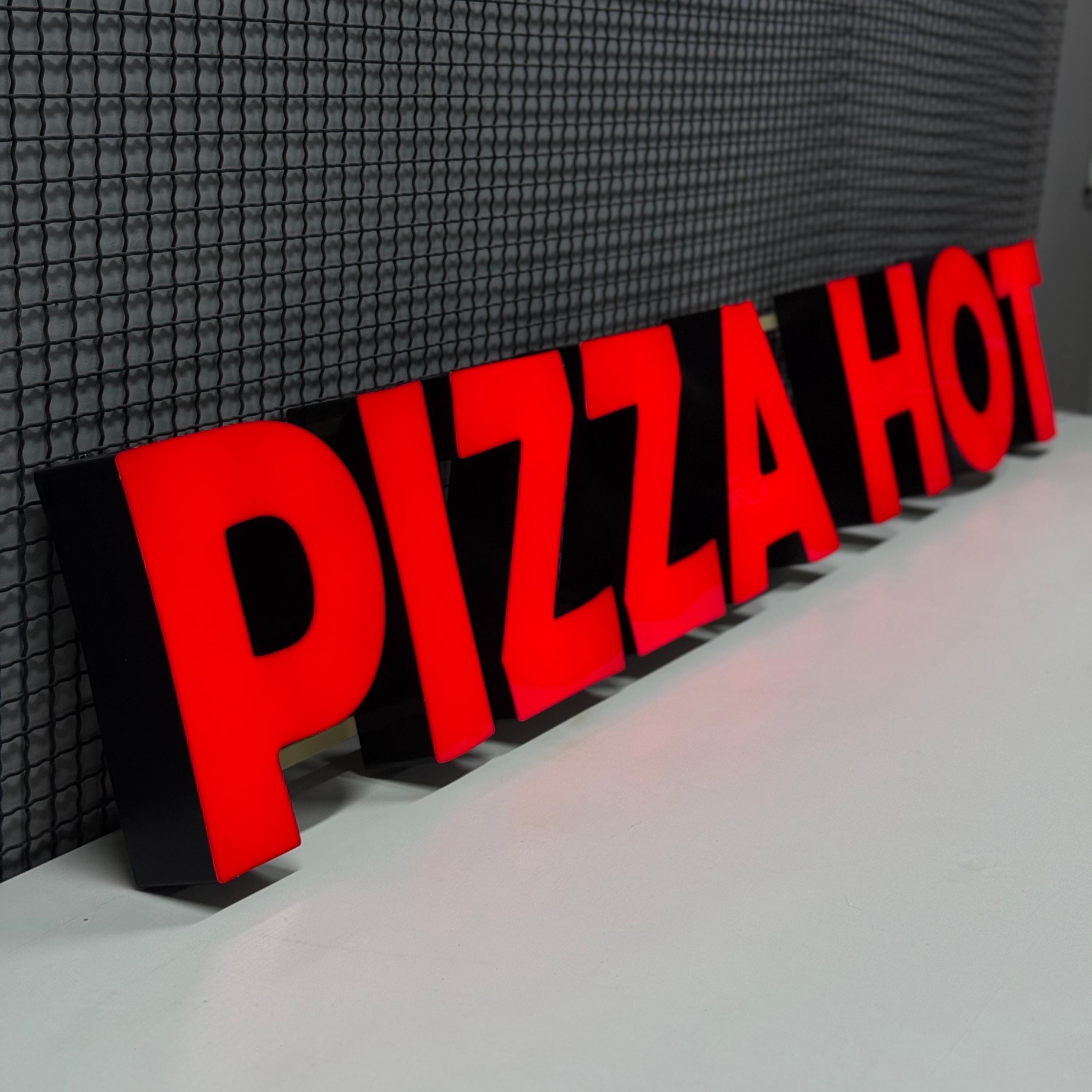 Custom 3D Letters Sign | Outdoor Restaurant Signage for Pizza, Cafe ...
