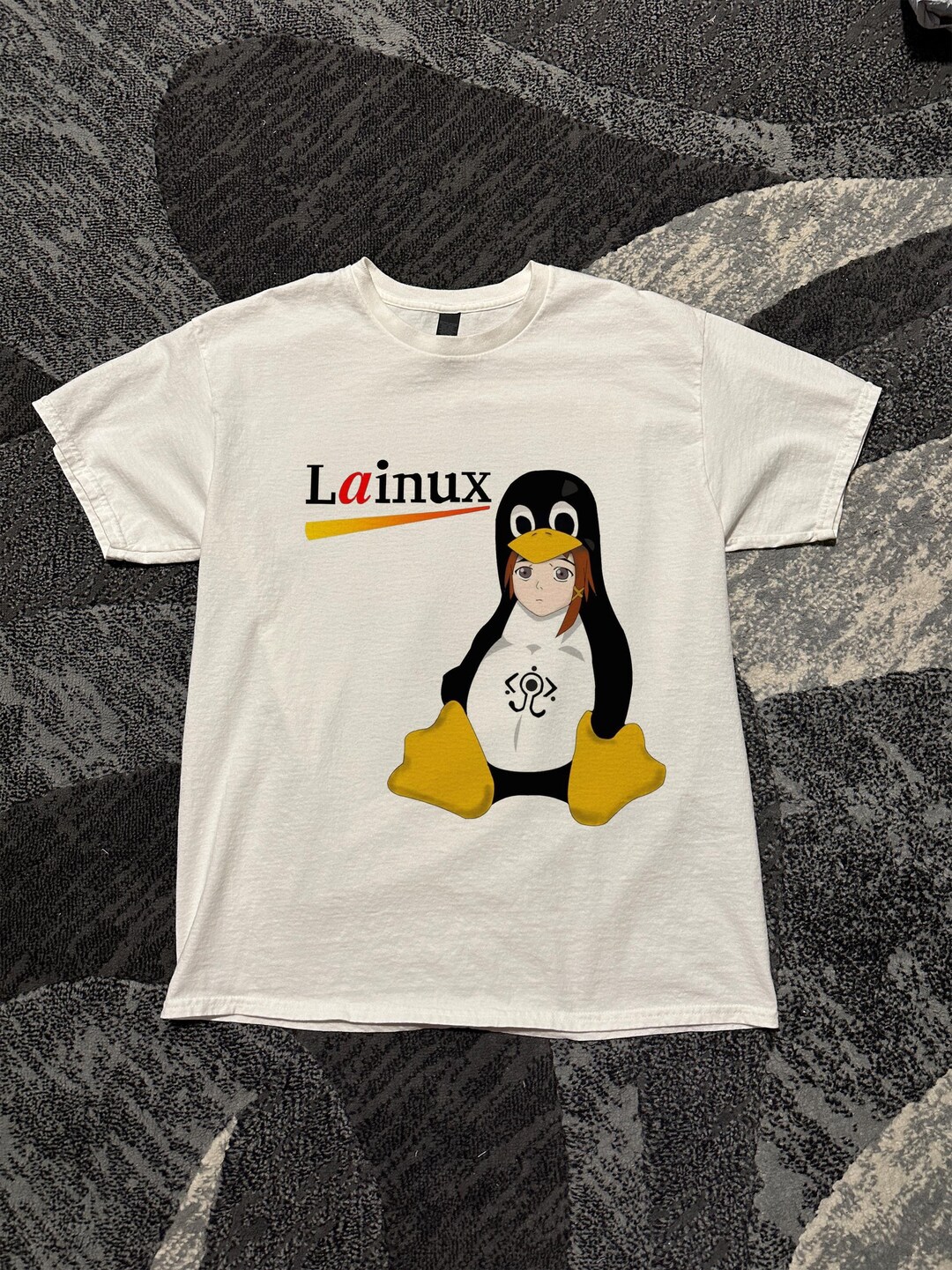 Serial Experiments Lain Inspired Meme Graphic Tee | Vintage Anime Meme ...
