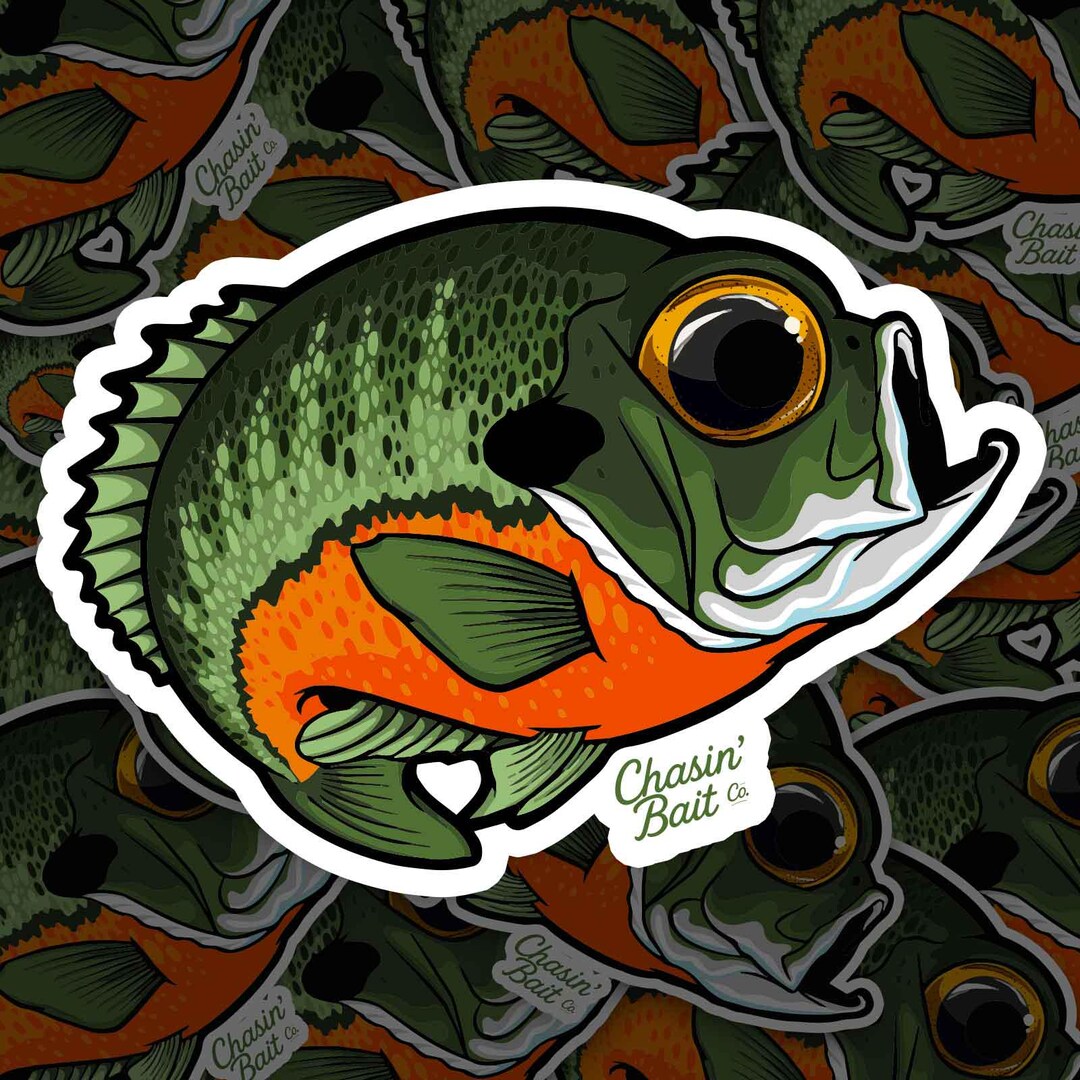 Sunfish Fish Vinyl Sticker | Hand-drawn Art Waterproof Decal | Gifts ...