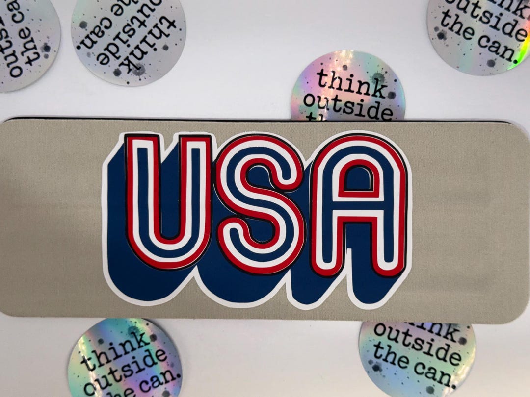Vintage USA Slap Wrap Can Cooler | Slapchillz | Red, White & Blue Drink ...