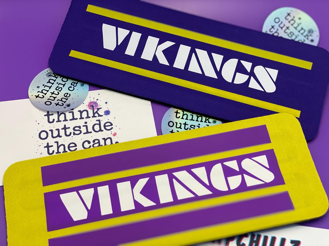 Minnesota Football “vikings” Can Cooler | Tailgate & Game Day Party ...