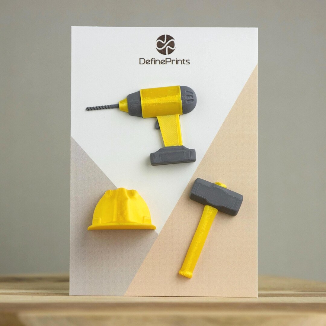 Craftsman Magnet Set 3-piece | 3D Printed Hammer, Cordless Screwdriver ...