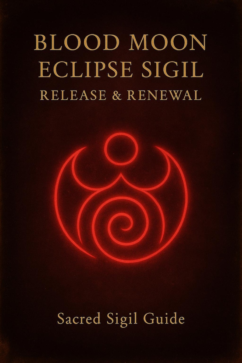 Blood Moon Eclipse Sigil – Release & Renewal Guide - Etsy