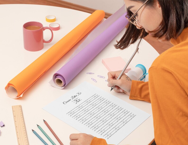 Cursive Handwriting Practice A to Z, Alphabet Tracing Workbook, Kids ...