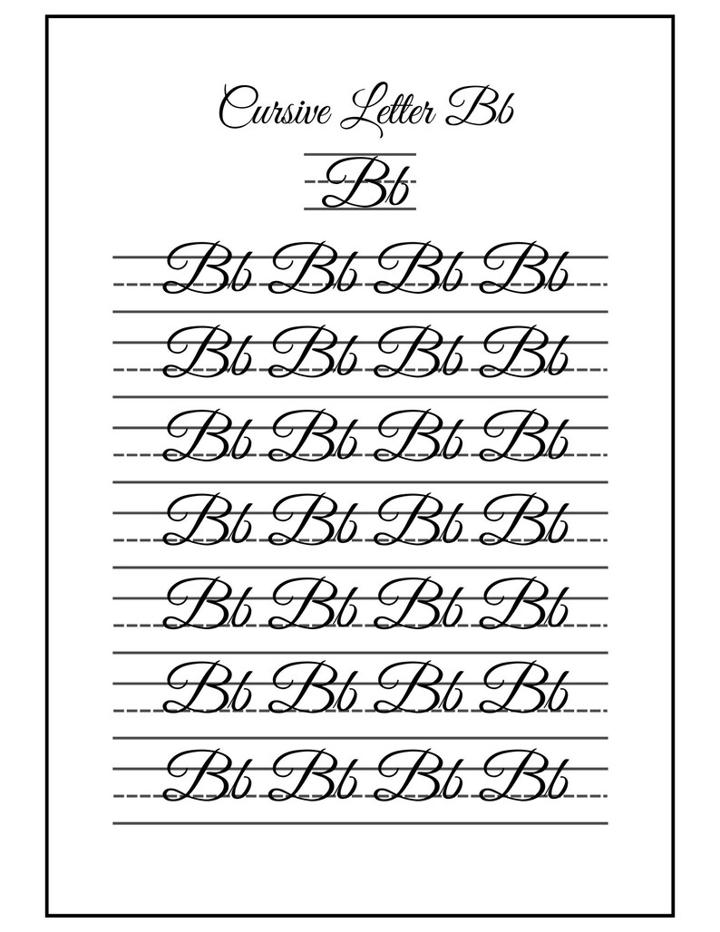 Cursive Handwriting Practice A to Z, Alphabet Tracing Workbook, Kids ...