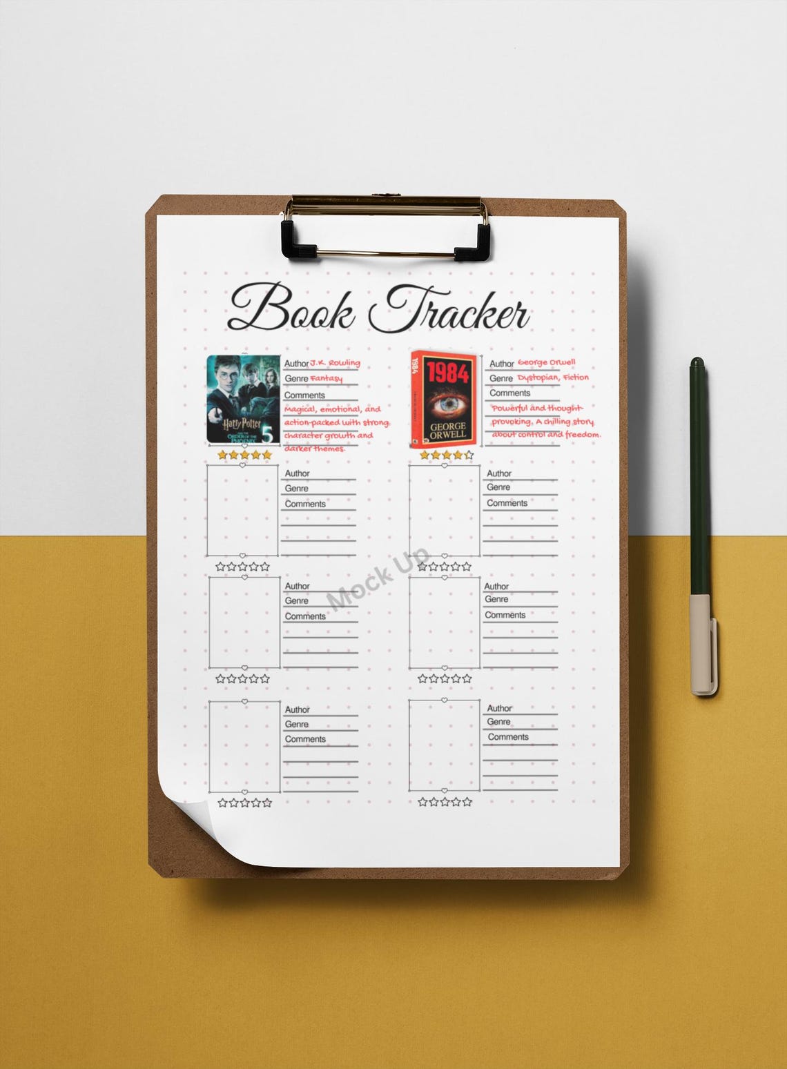 Book Tracker Reading Log, Cute Reading Journal Page, Book Review Sheet ...