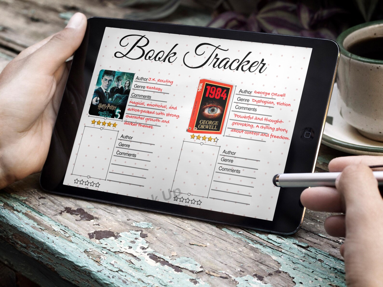 Book Tracker Reading Log, Cute Reading Journal Page, Book Review Sheet ...