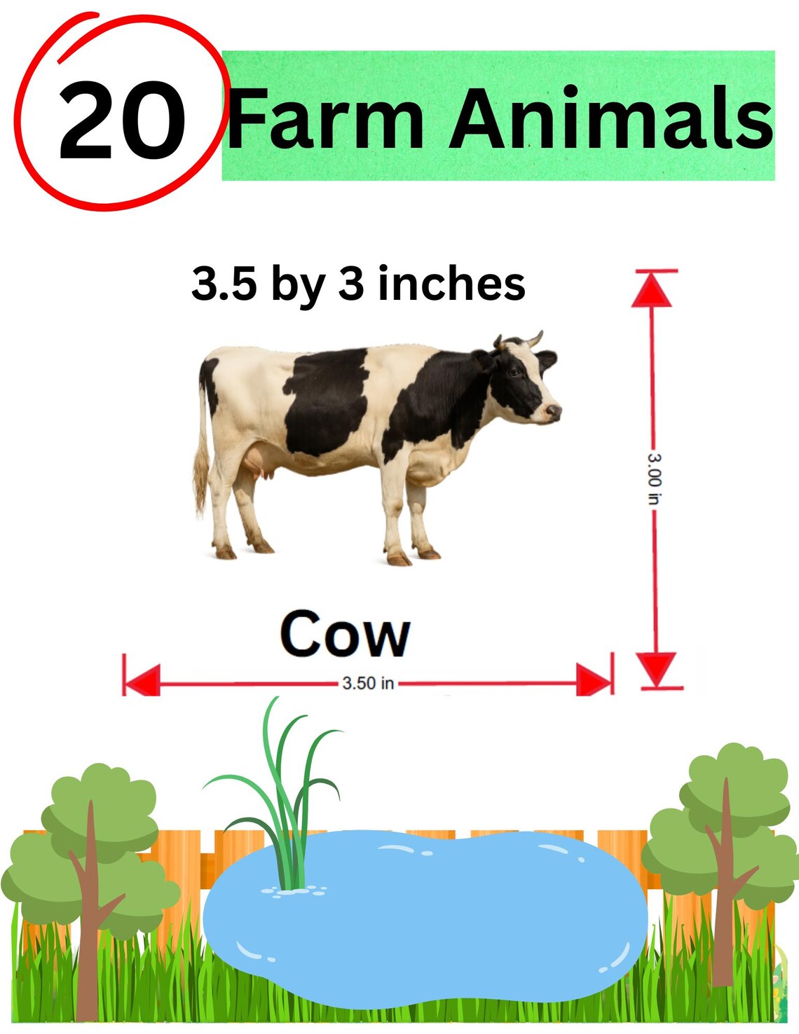 18 Farm Animal Flash Cards | Montessori Learning Cards | Real Picture ...