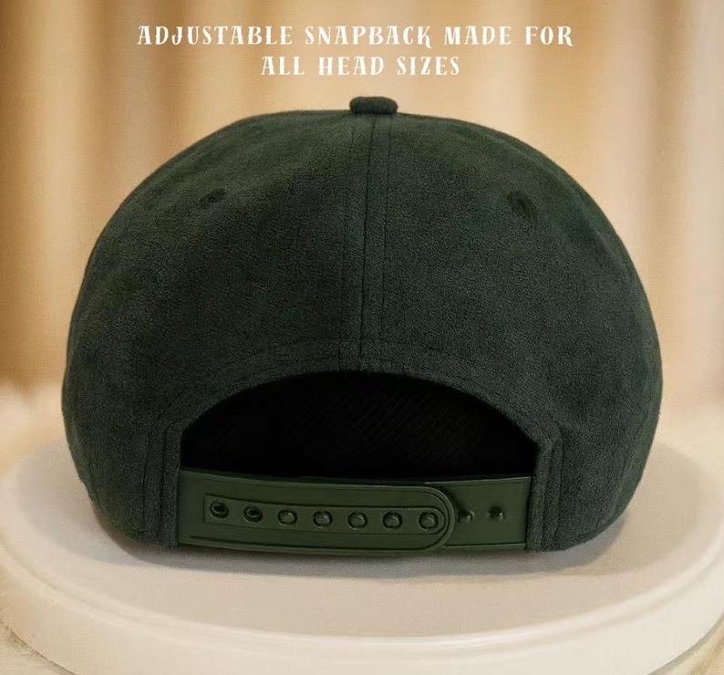 Plain Suede Snapback Hat: 5 Panel Customizable Baseball Cap. Unisex ...