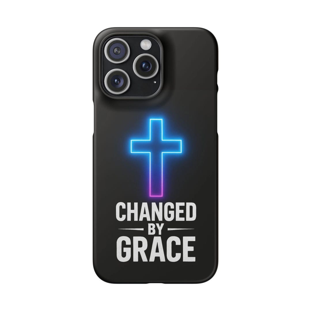 Neon Cross Phone Case: Christian Inspirational Gift - Etsy