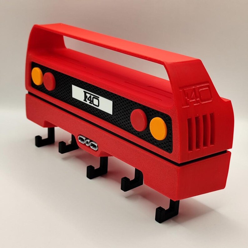 Ferrari F40 Inspired Wall Key Holder & Mail Organizer – 3D Printed PLA ...