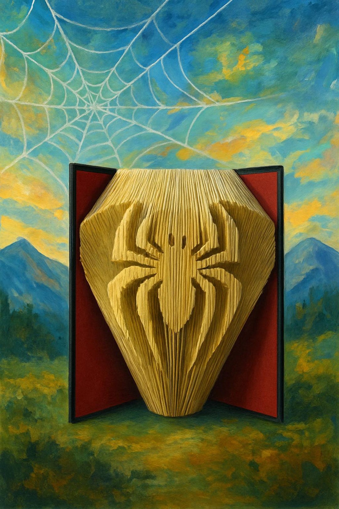 Personalized Book Folding Spider Art: Handmade Spider-man Gift - Etsy