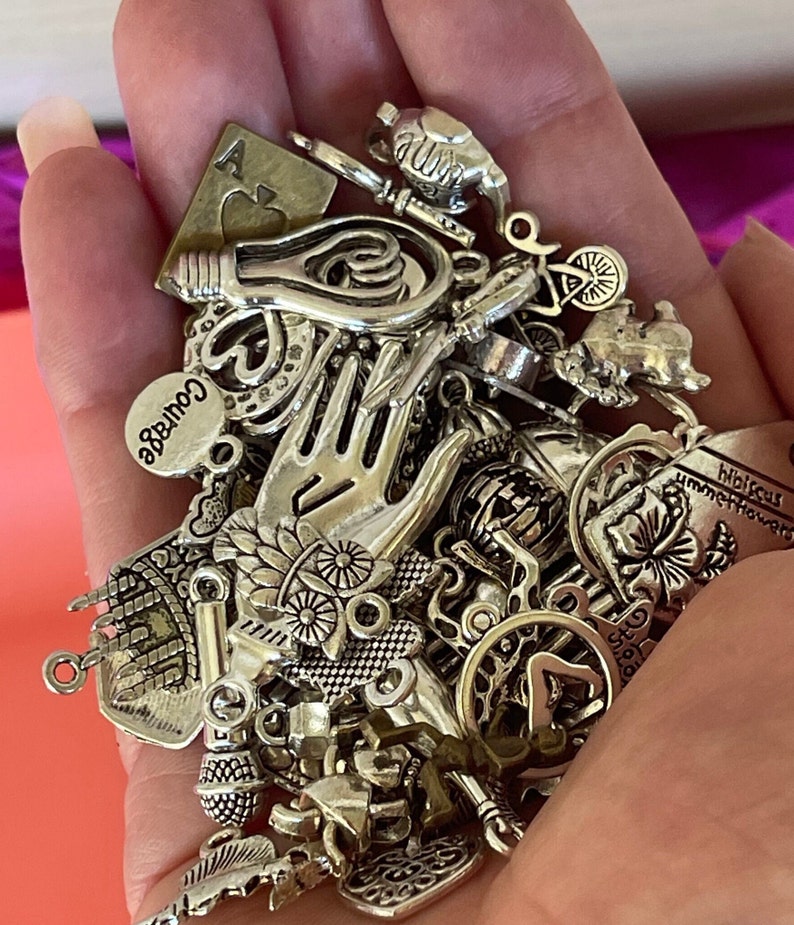 Mix of Assorted 60 Silver & Bronze Charms - Etsy