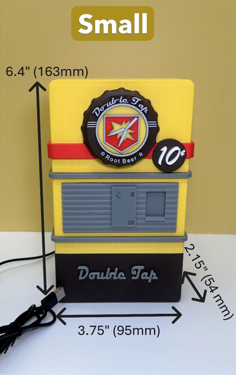 Double Tap Perk Machine Replica: 3D Printed Decor With Optional LED ...