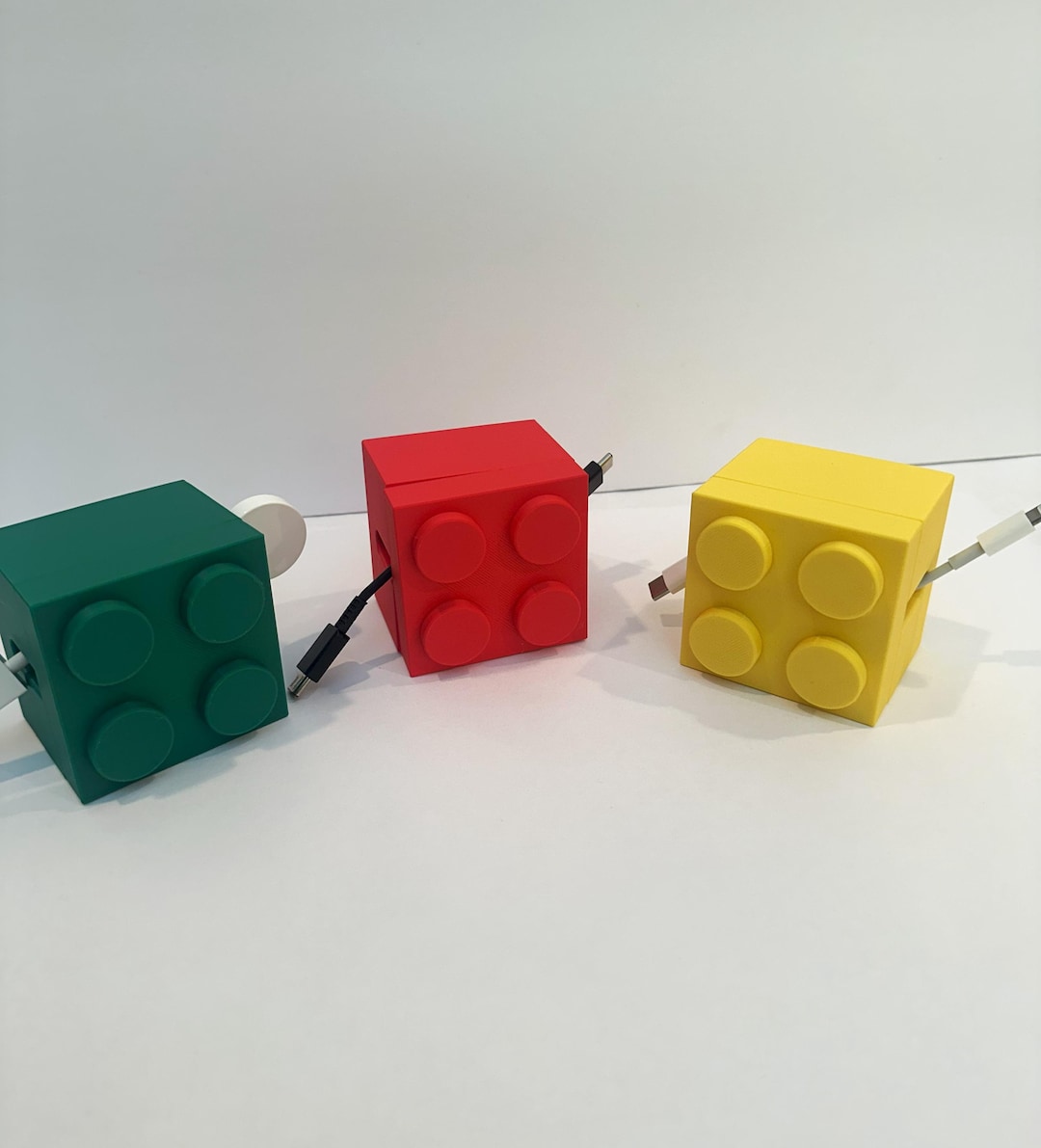 Lego Brick Cable Winder | Stackable Cord Organizer for Charging Cables ...