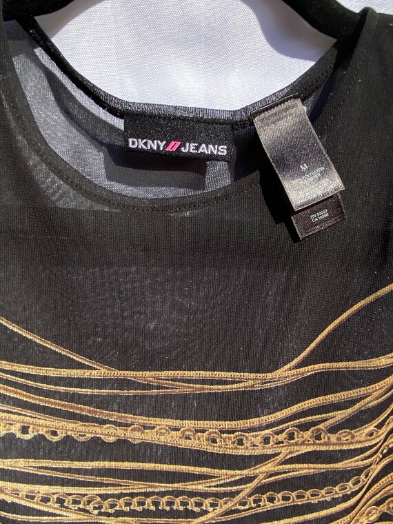 DKNY chain link Y2K mesh tank - Gem