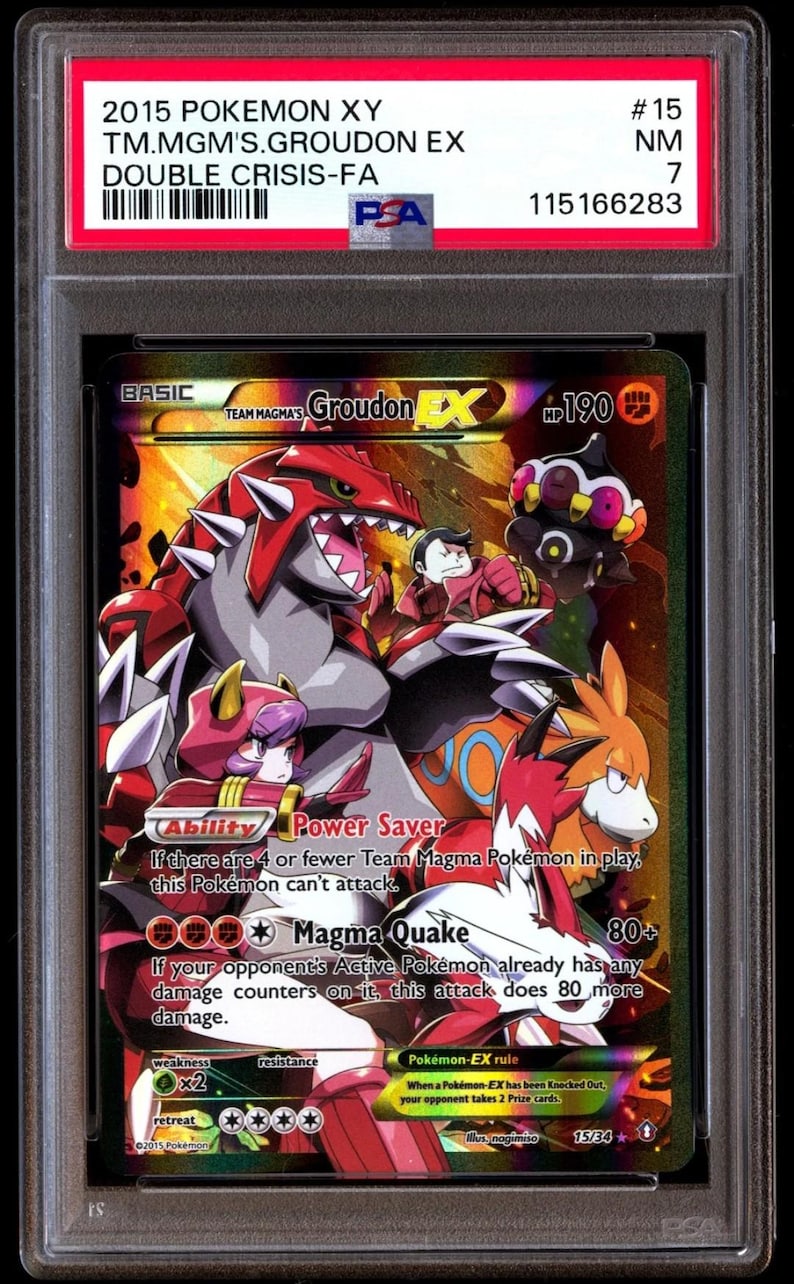 Team Magma's Groudon EX #15 Pokemon Double Crisis - Etsy