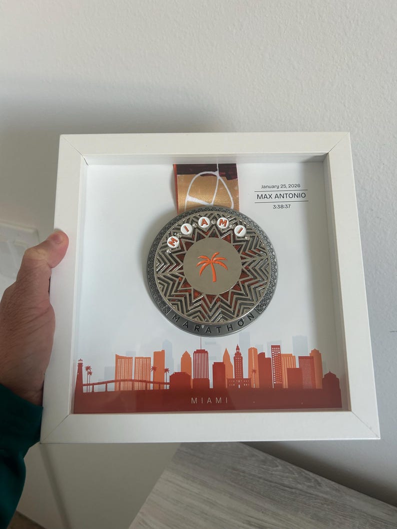 Sydney Marathon Personalized Medal Frame - Etsy UK