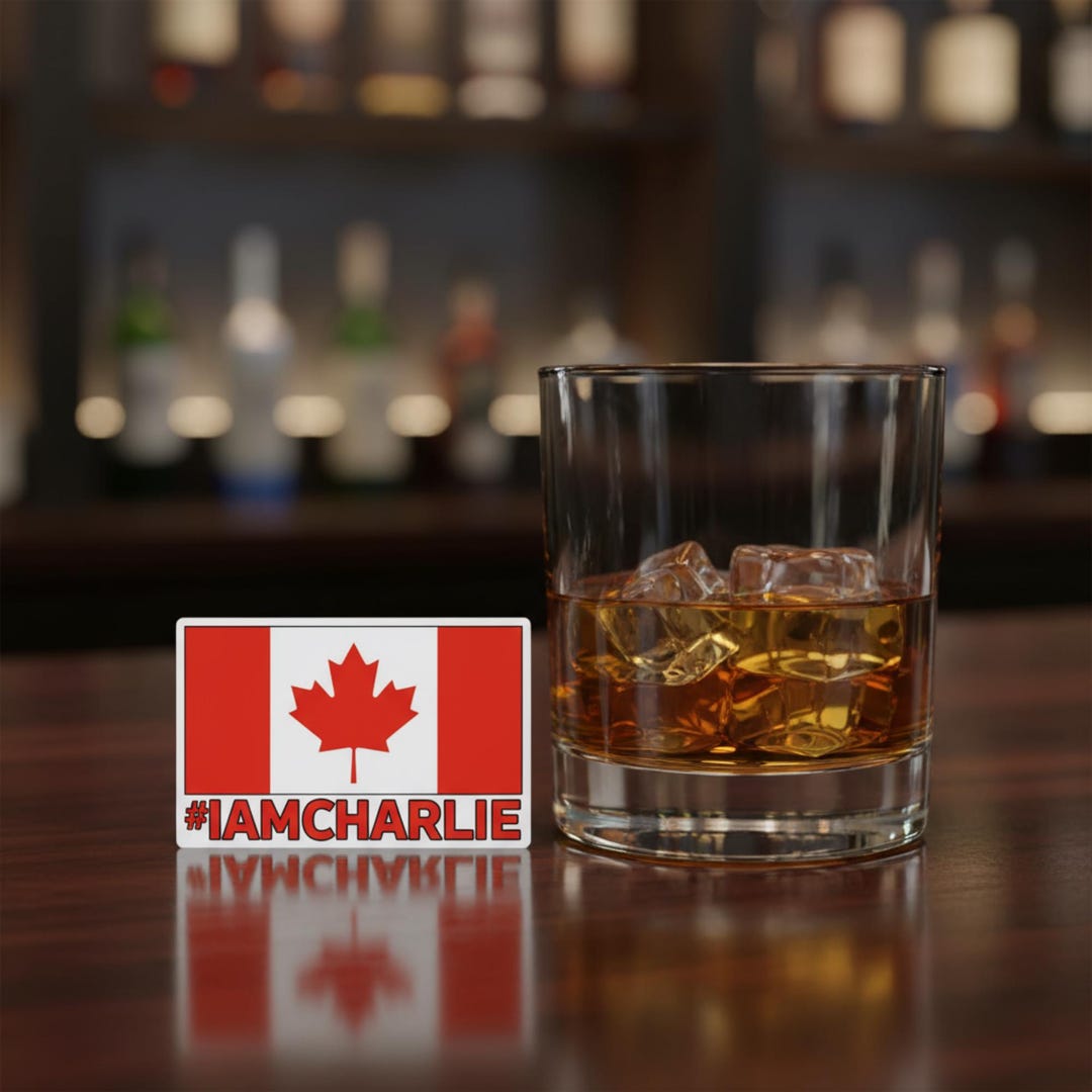 Pegatinas de la bandera canadiense de Charlie Kirk para conmemoraciones ...