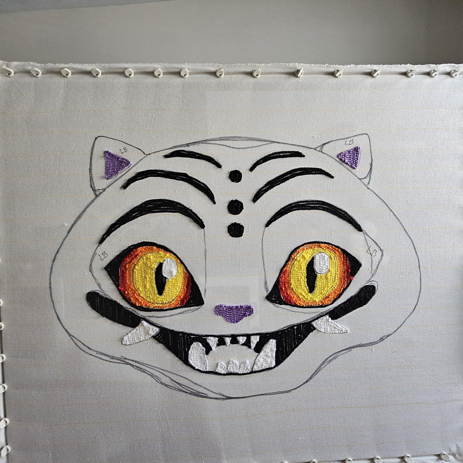 Kpop Demon Hunters - Derpy Tiger Tufted Rug - Handmade - Etsy