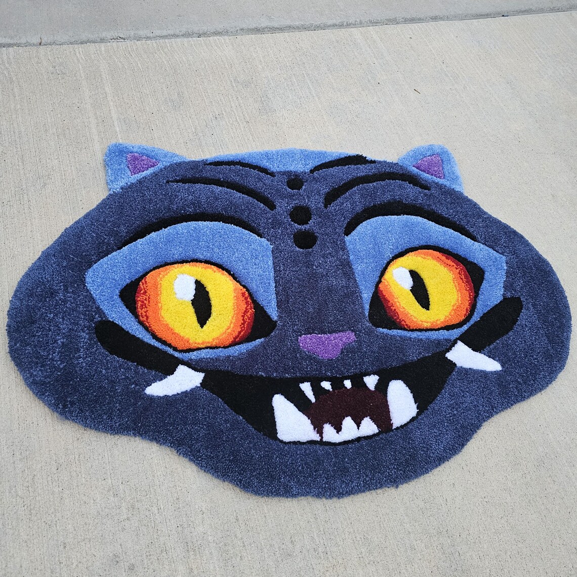 Kpop Demon Hunters - Derpy Tiger Tufted Rug - Handmade - Etsy