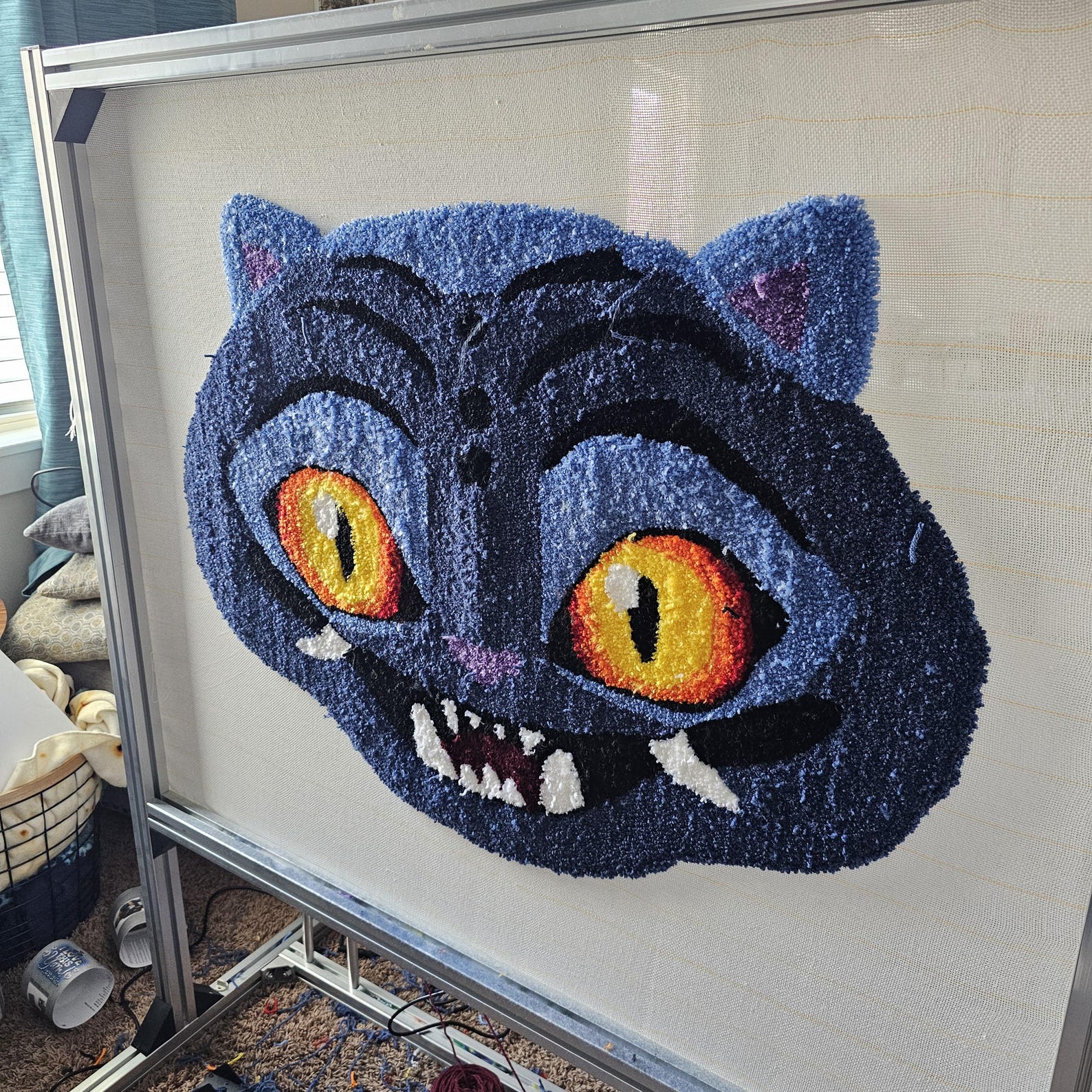 Kpop Demon Hunters - Derpy Tiger Tufted Rug - Handmade - Etsy