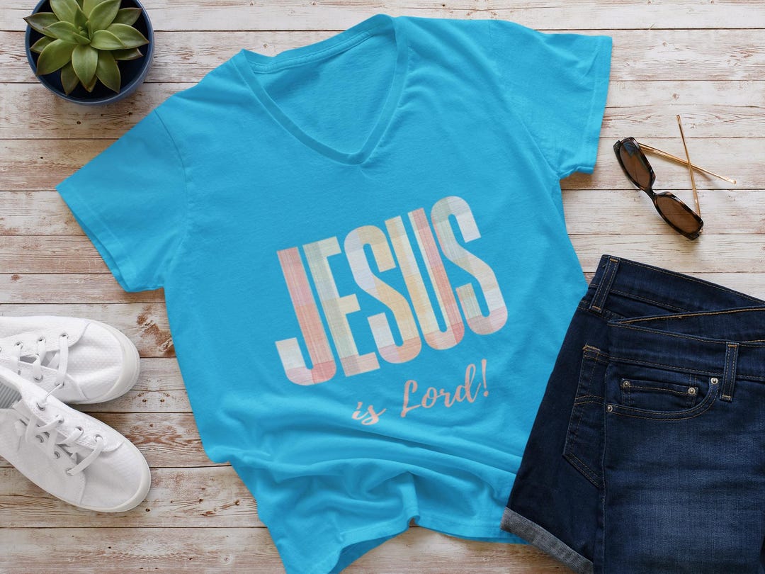 Jesus is LORD Pastel Patchwork Design: Christian SVG PNG (digital ...
