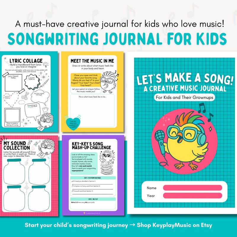 Songwriting Journal - Etsy