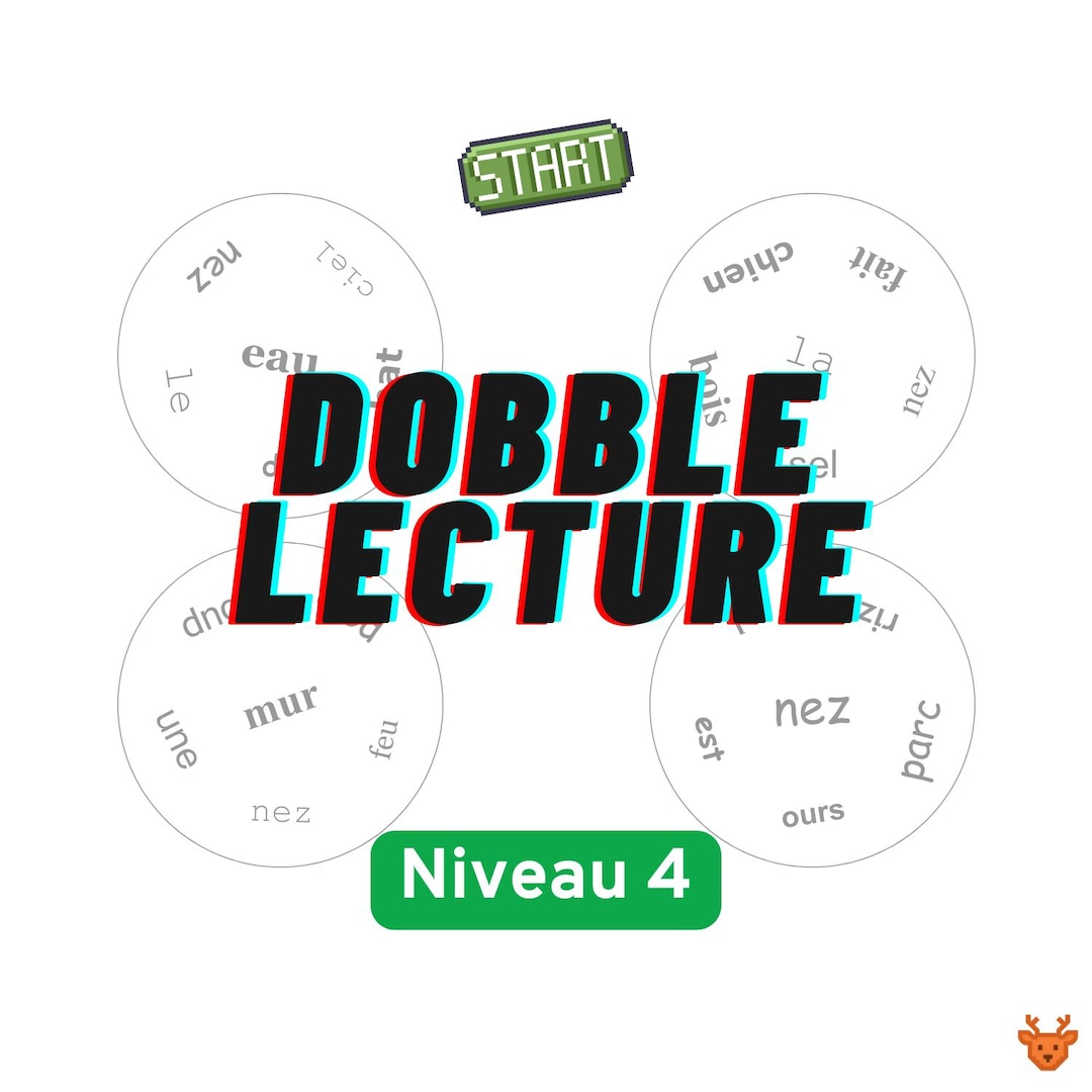 Short Word Reading Game to Print – Dobble (spot-it!) Educational CP CE1 ...
