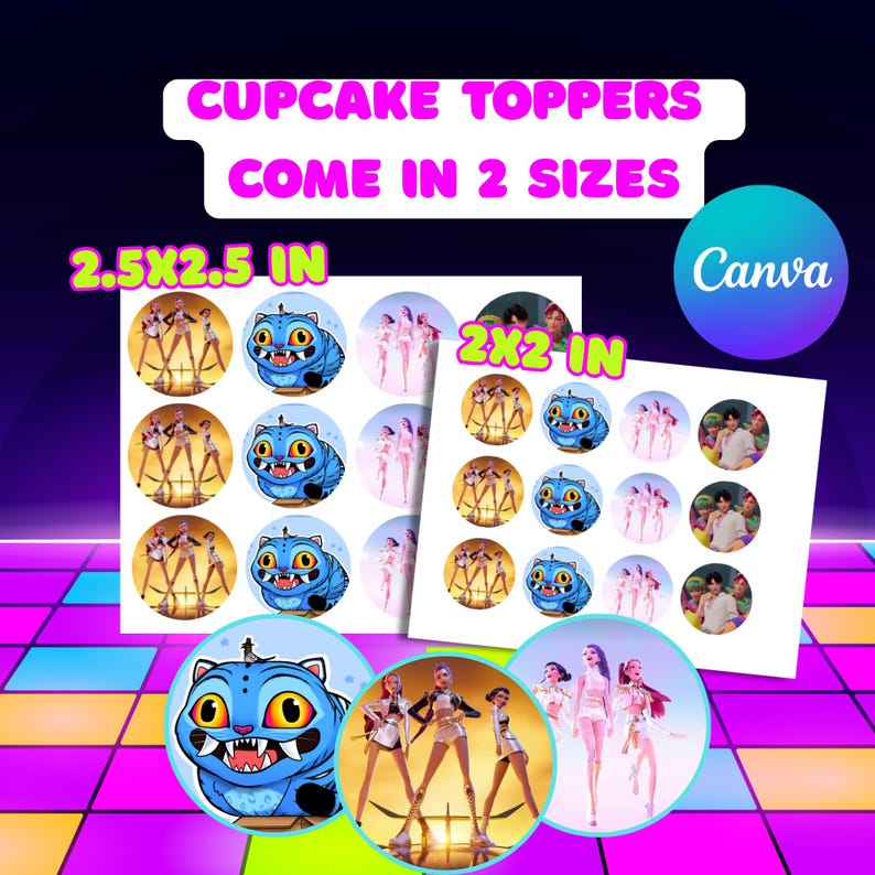 K-pop Demon Hunter Birthday Party Bundle | Derpy the Cat | Huntrix ...