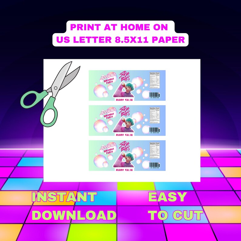 Saja Boys Soda Can Labels | K-pop Demon Hunters | Printable Party Favor ...