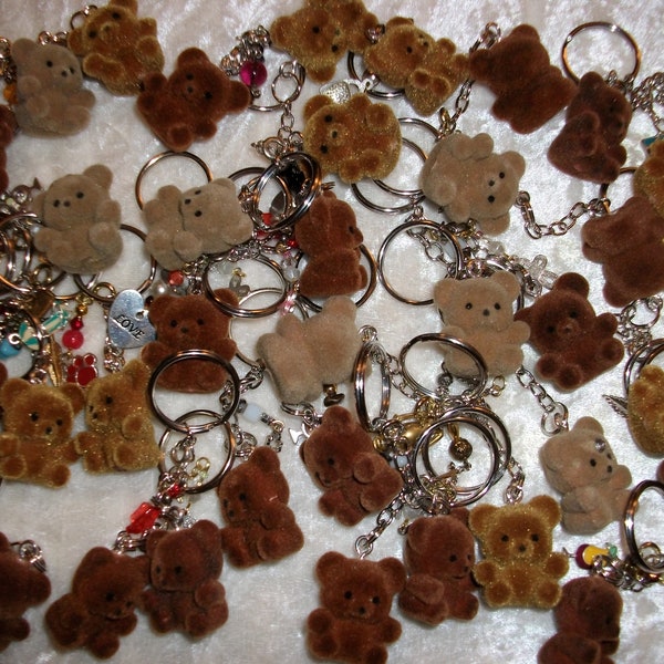 Teddy Bear Keychain - Etsy