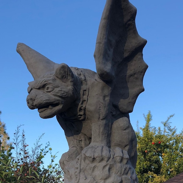 Large Stone Gargoyle - Etsy