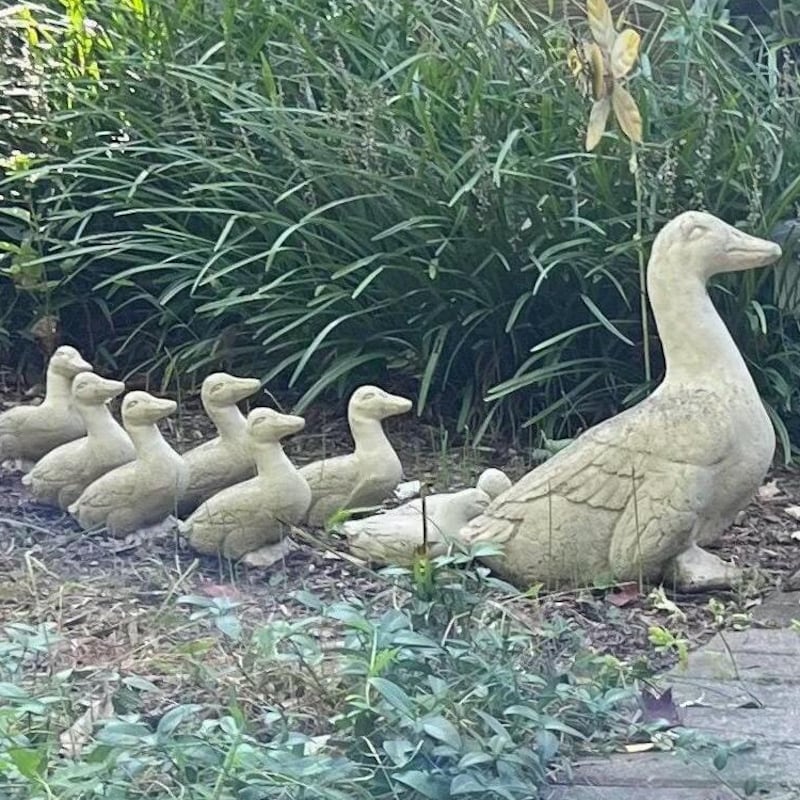 Concrete Goose Statue - Etsy