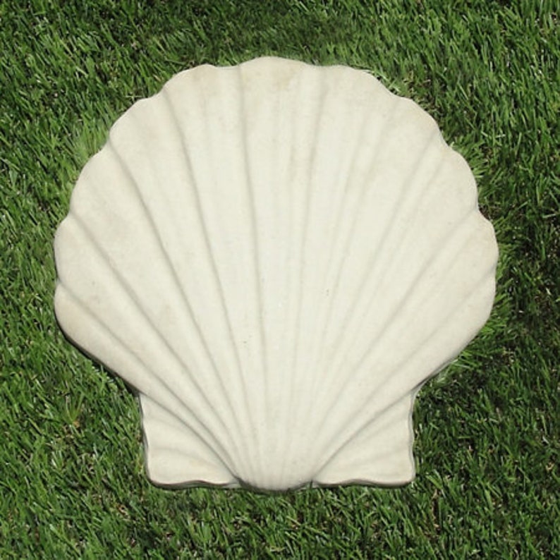 SEASHELL STEPPING STONES (color & Set Options): Durable Solid Concrete ...
