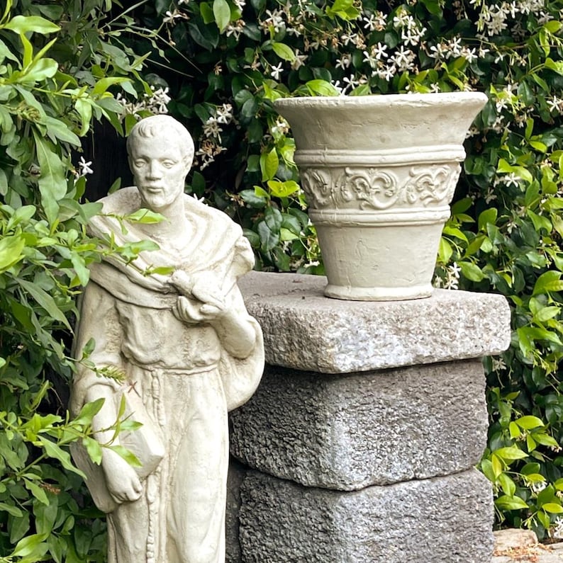 VINTAGE TUSCANY FLOWERPOT (4 Color Options): Durable Solid Stone ...