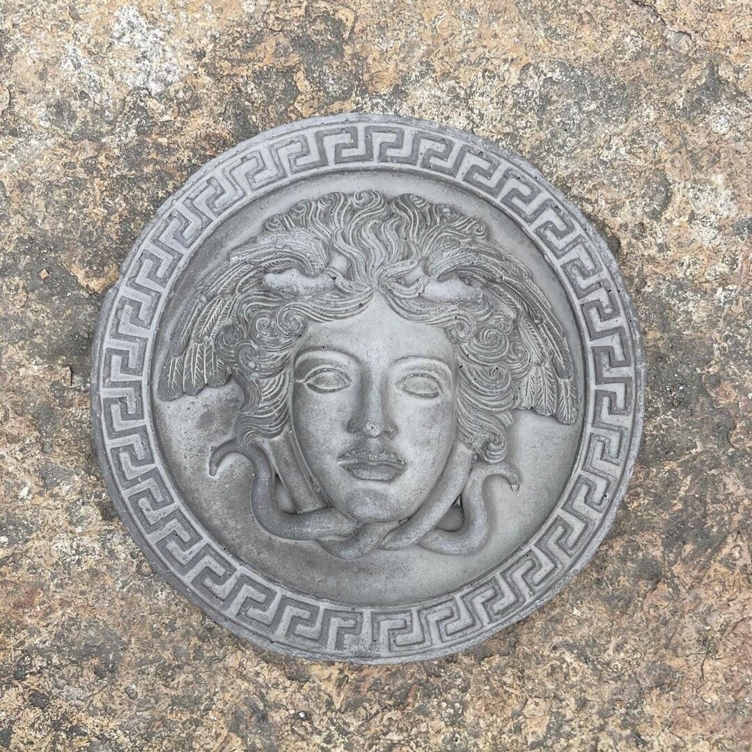 VINTAGE MEDUSA TABLET two Color Options: Solid Stone Wall Hanging ...