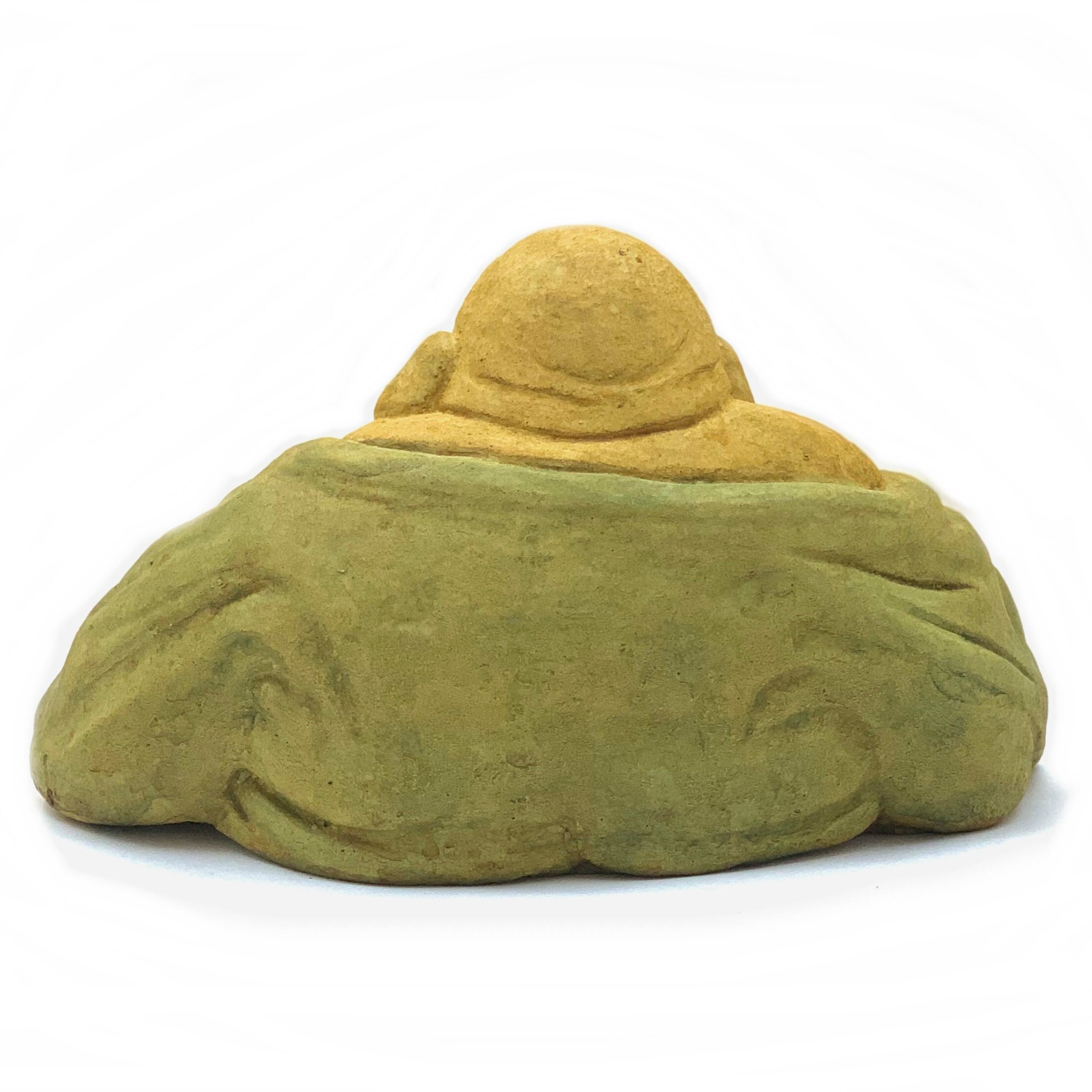 HAPPY HOTEI BUDDHA: Solid Stone Statue. Home & Garden Decor. Outdoors ...