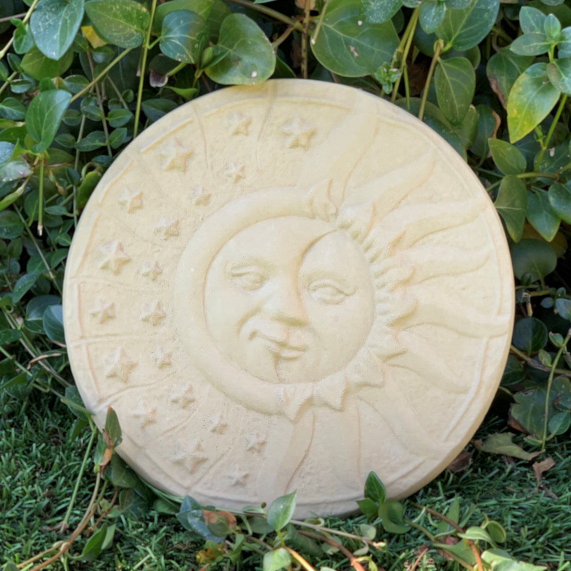 MOON & SUN TABLET 4 Color Options: Solid Stone Decorative - Etsy