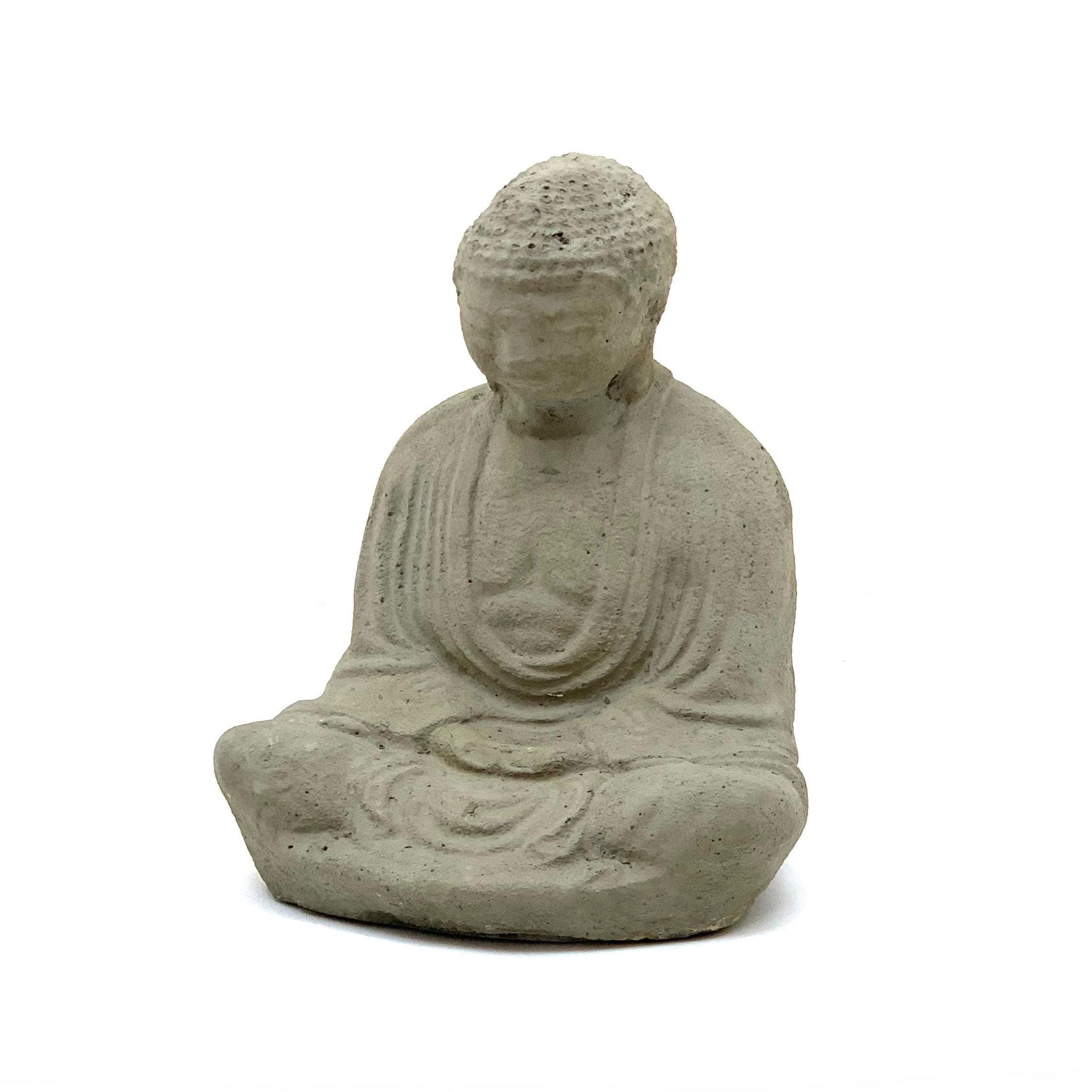 DESKTOP BUDDHA & HOTEI (4 Color Option): Durable Solid Stone Statue ...