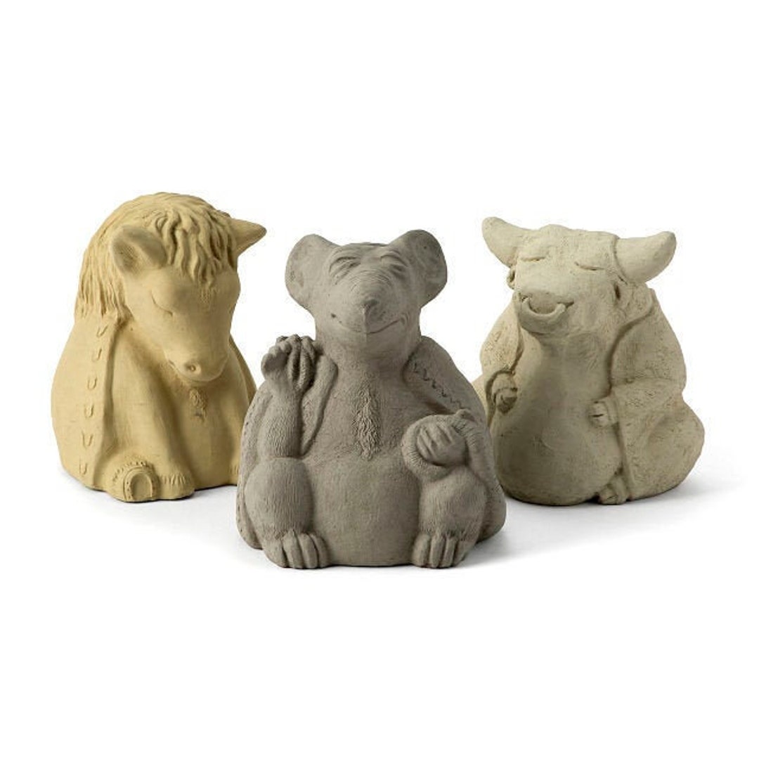 MEDITATING MOUSE choice of Size & Color: Solid Stone Buddha - Etsy