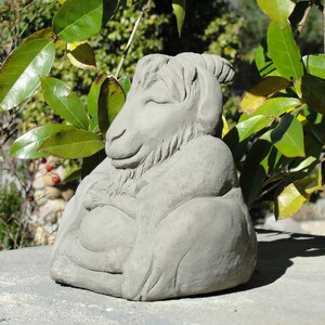 ZEN MEDITATING GOAT (size & Color Options): Solid Stone Inspirational ...