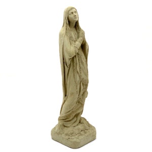 VINTAGE FRENCH MARY (set & Color Options): Solid Stone Statue. Unique ...