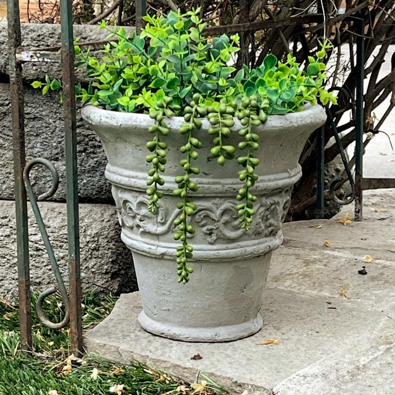 Vintage Tuscan Planter - Etsy