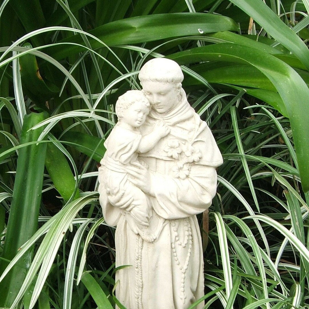 VINTAGE SAINT ANTHONY premium Color Options: High Quality Solid Stone ...