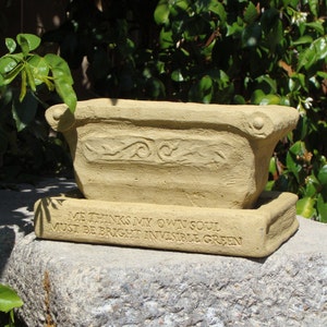 LIBRARY PLANTER title & Color Options: Solid Stone Book - Etsy