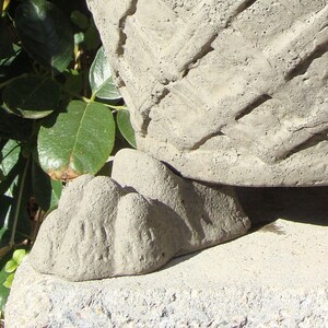 SQUARE FRETTED PLANTER (4 Color Options): Solid Durable Stone W Aged ...