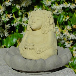 ZEN MEDITATING FAIRY (size & Color Options): Solid Stone Inspirational ...