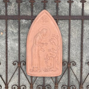 SAINT FRANCIS TABLET (4 Color Options): Large Solid Stone Vintage Wall ...