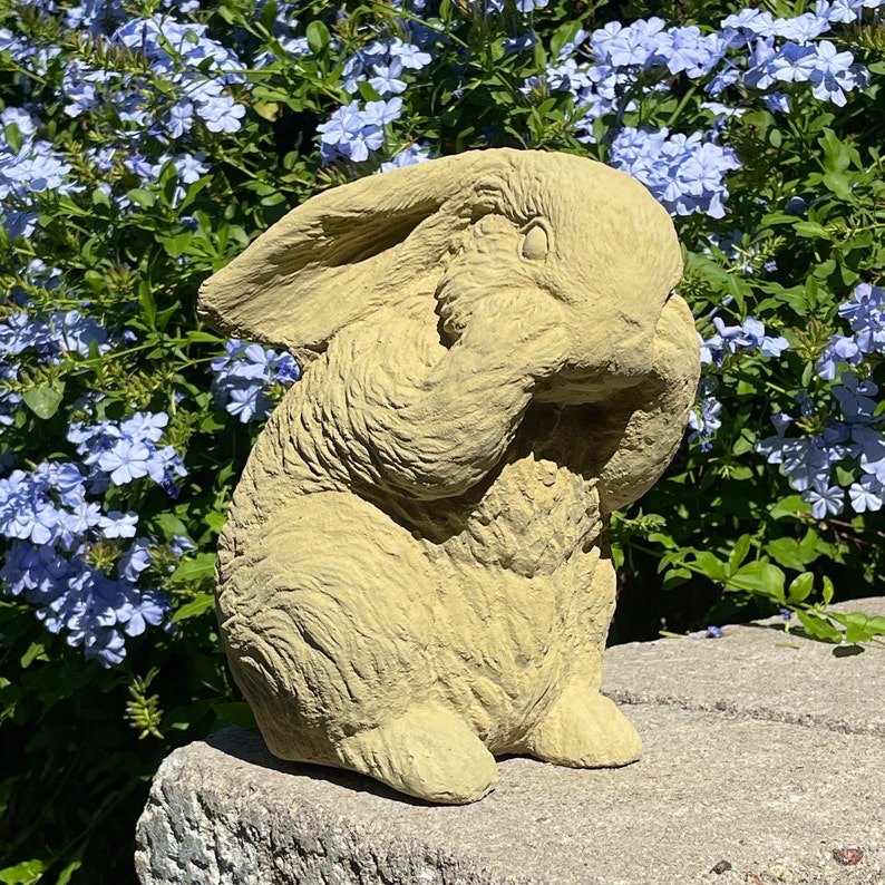 VINTAGE BASHFUL BUNNY 4 Color Options: Large Solid Stone - Etsy